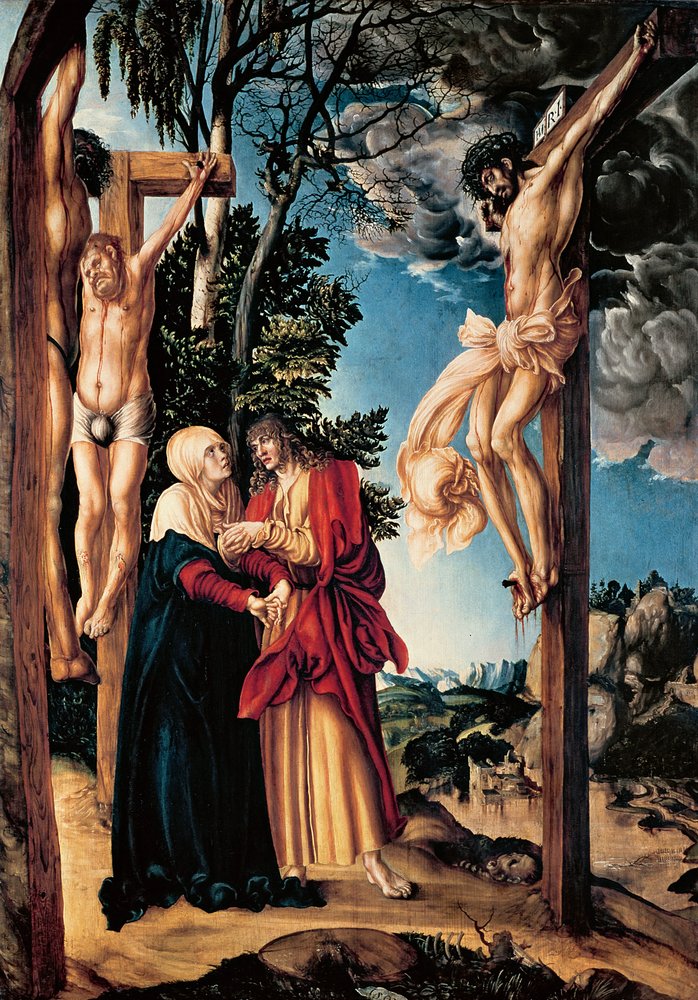The Crucifixion by Lucas Cranach the Elder: Fine art print